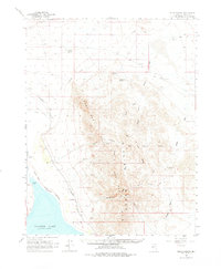 1964 Map of Gillis Canyon, Mineral County, NV — High-Res, 1977 Print | Pastmaps